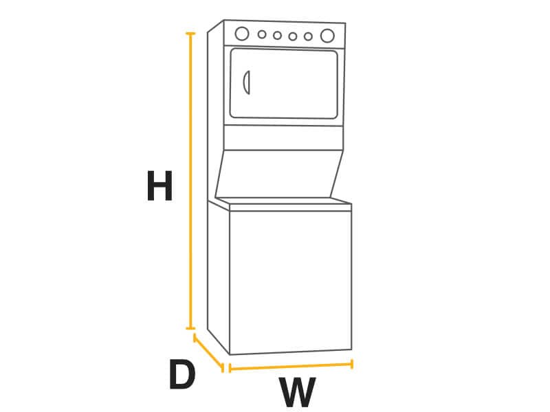 Washer and Dryer Dimensions: Standard and Stackable Sizes | Whirlpool