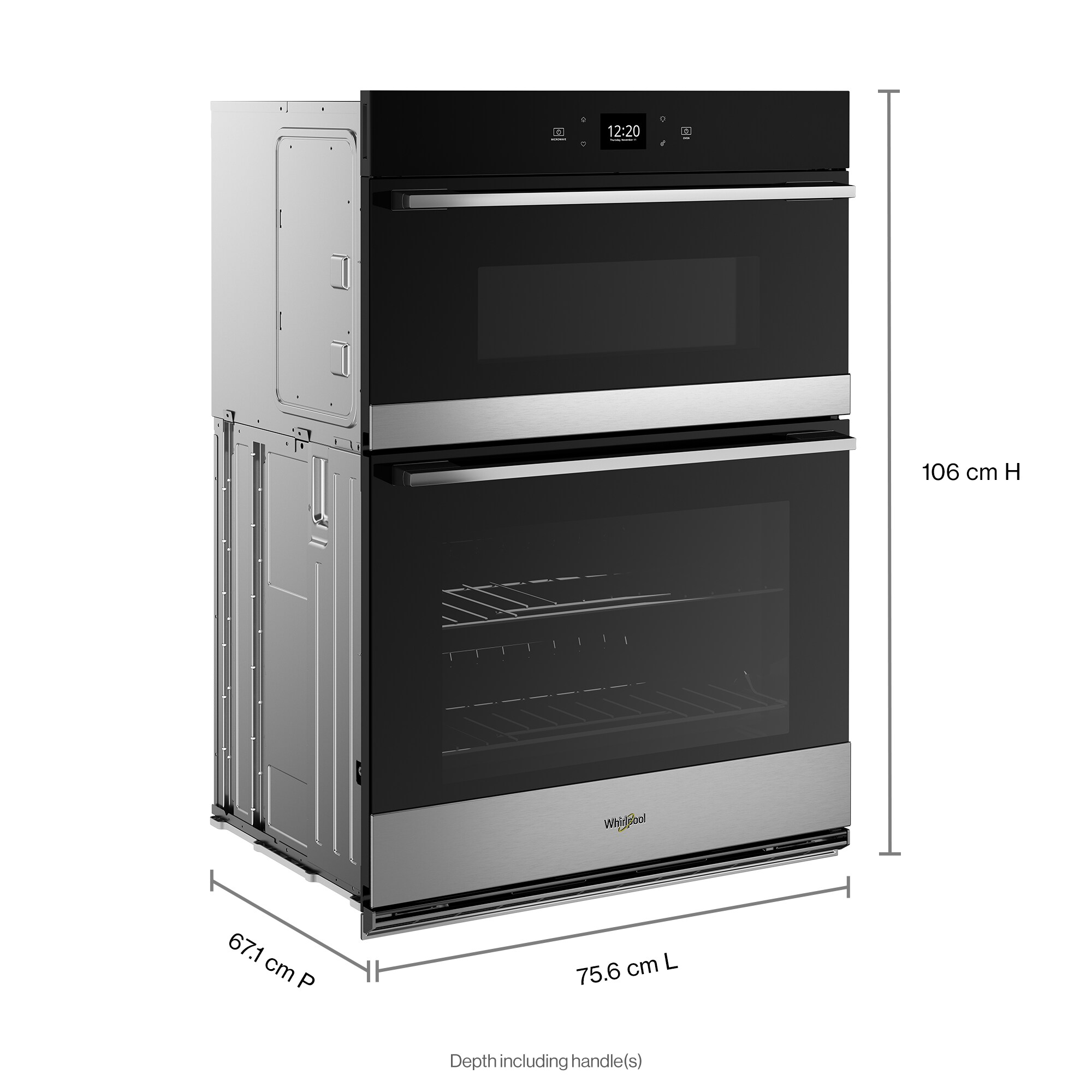 6.4 Total Cu. Ft. Combo Wall Oven with Air Fry When Connected ...
