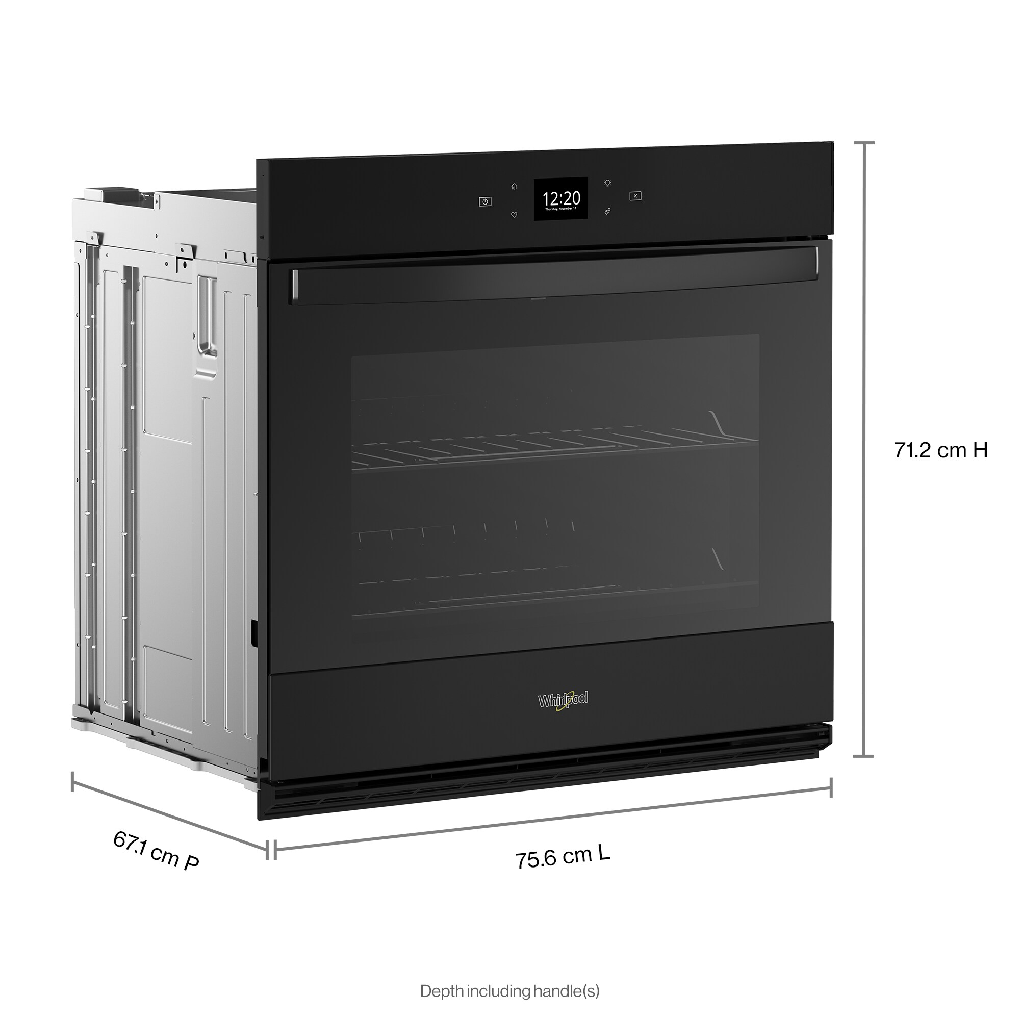 5.0 Cu. Ft. Single Wall Oven with Air Fry When Connected Black ...