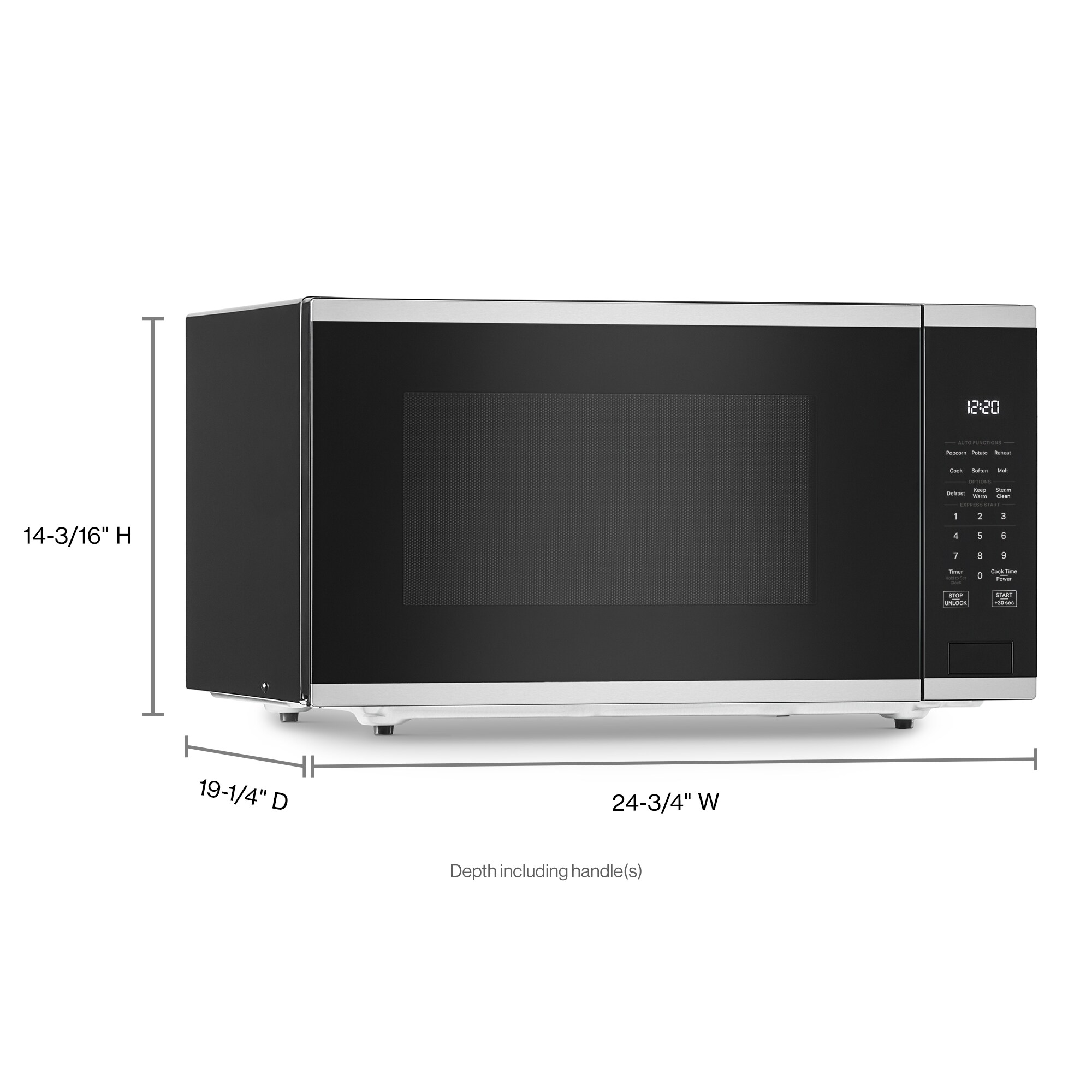 2.2 cu. ft. Sensor Cooking Microwave Fingerprint Resistant Stainless ...