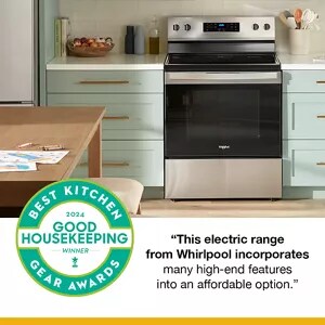 30-inch Electric Range with Steam Clean Stainless Steel WFES3330RS ...