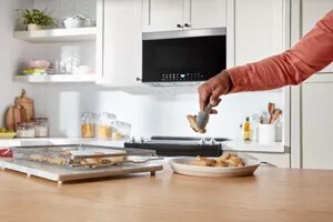 Air Fry Over- the-Range Oven with Flush Built-in Design Fingerprint ...