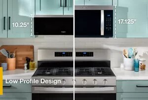 1.1 cu. ft. Smart Low Profile Microwave Hood Combination with 450 CRM 4 ...