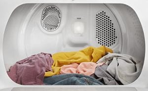 inside clothes dryer