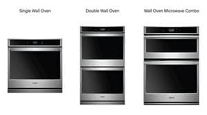 Wall oven depth store