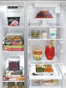 organized fridge layout