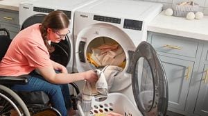 clothes stuck inside dryer