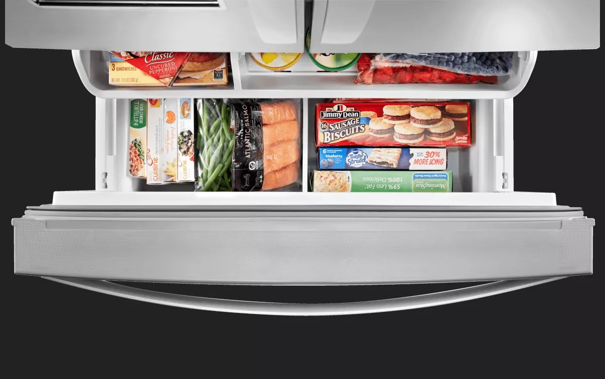 defrost refrigerator button