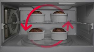how to cook cake in microwave convection
