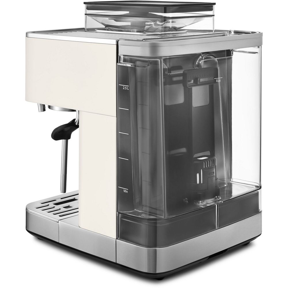 Cafetera espresso semiautomática con molinillo de café - Porcelain ...