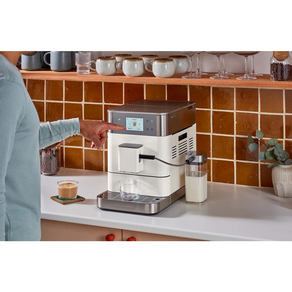 Cafetera espresso totalmente automática KF7 - Porcelain white ...