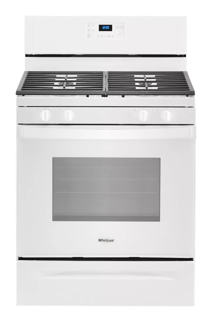 5.0 cu. ft. Whirlpool® gas range with SpeedHeat™ burner White ...