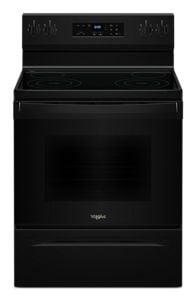 30-inch Electric Range with No Preheat Mode Black WFES3030RB | Whirlpool