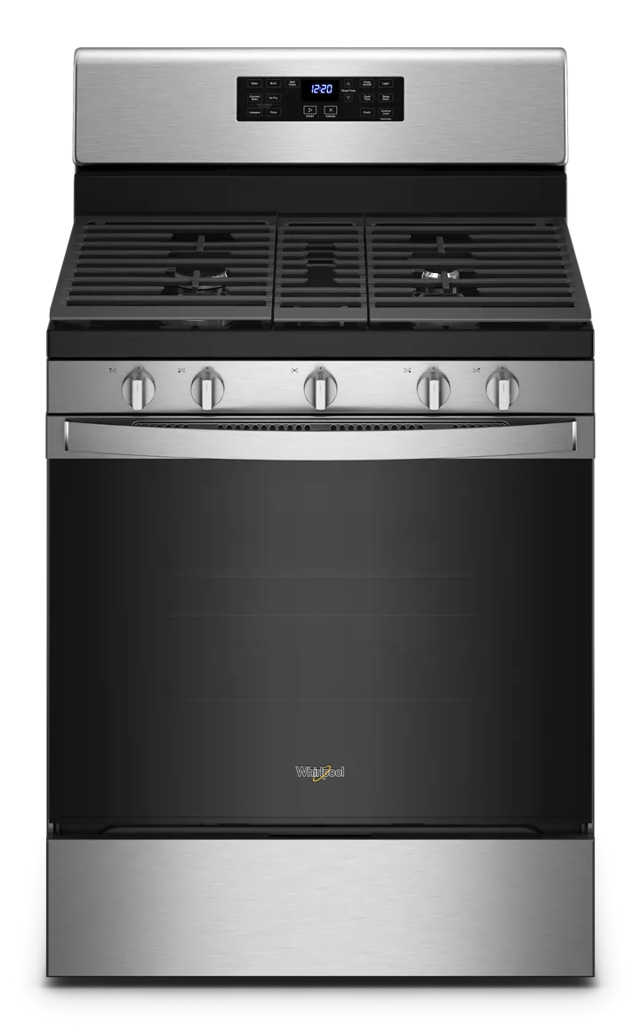 5.0 Cu. Ft. Whirlpool® Gas 5-in-1 Air Fry Oven Stainless Steel ...